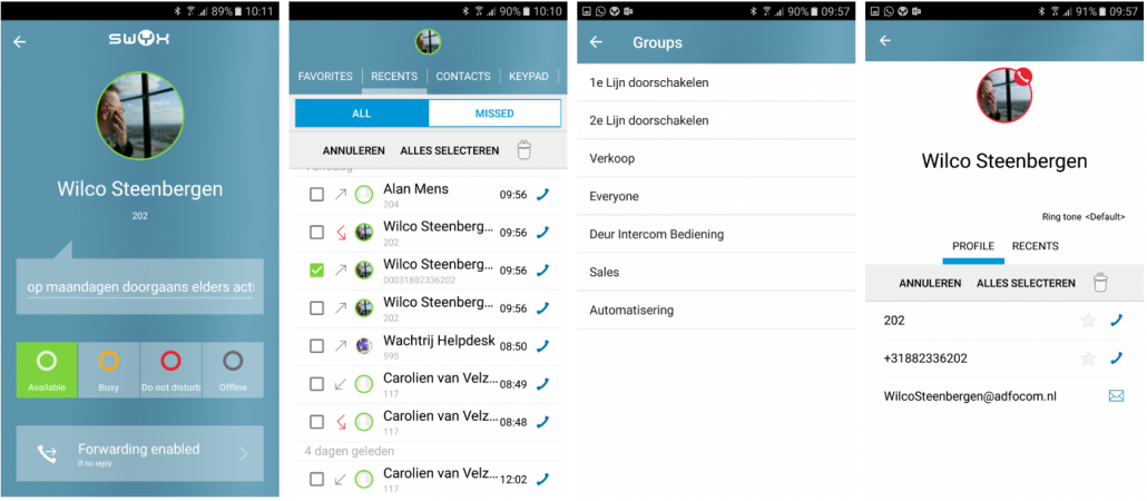 Swyx update Android App - Adfocom